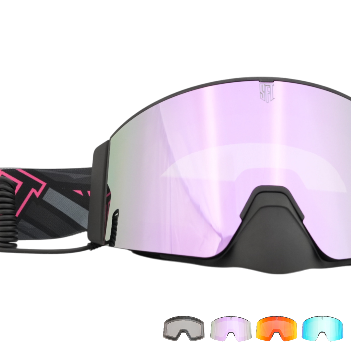 Heat Rave Pink Magnetic Goggles – STUNT FREAKS TEAM
