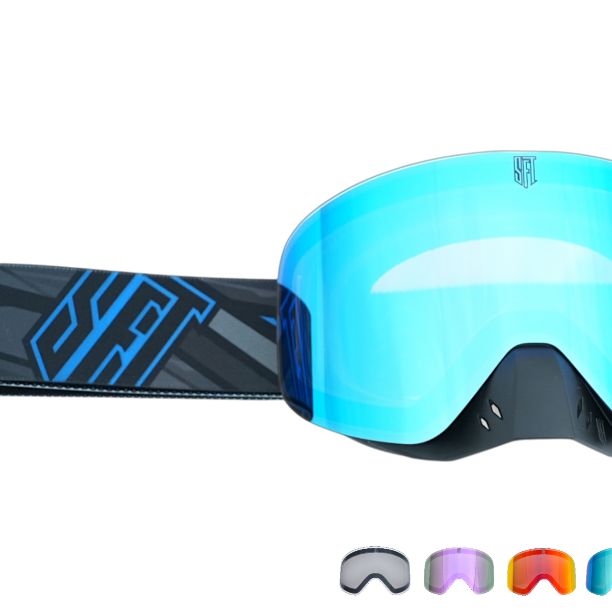 Magic Rave Blue Magnetic Goggles – STUNT FREAKS TEAM