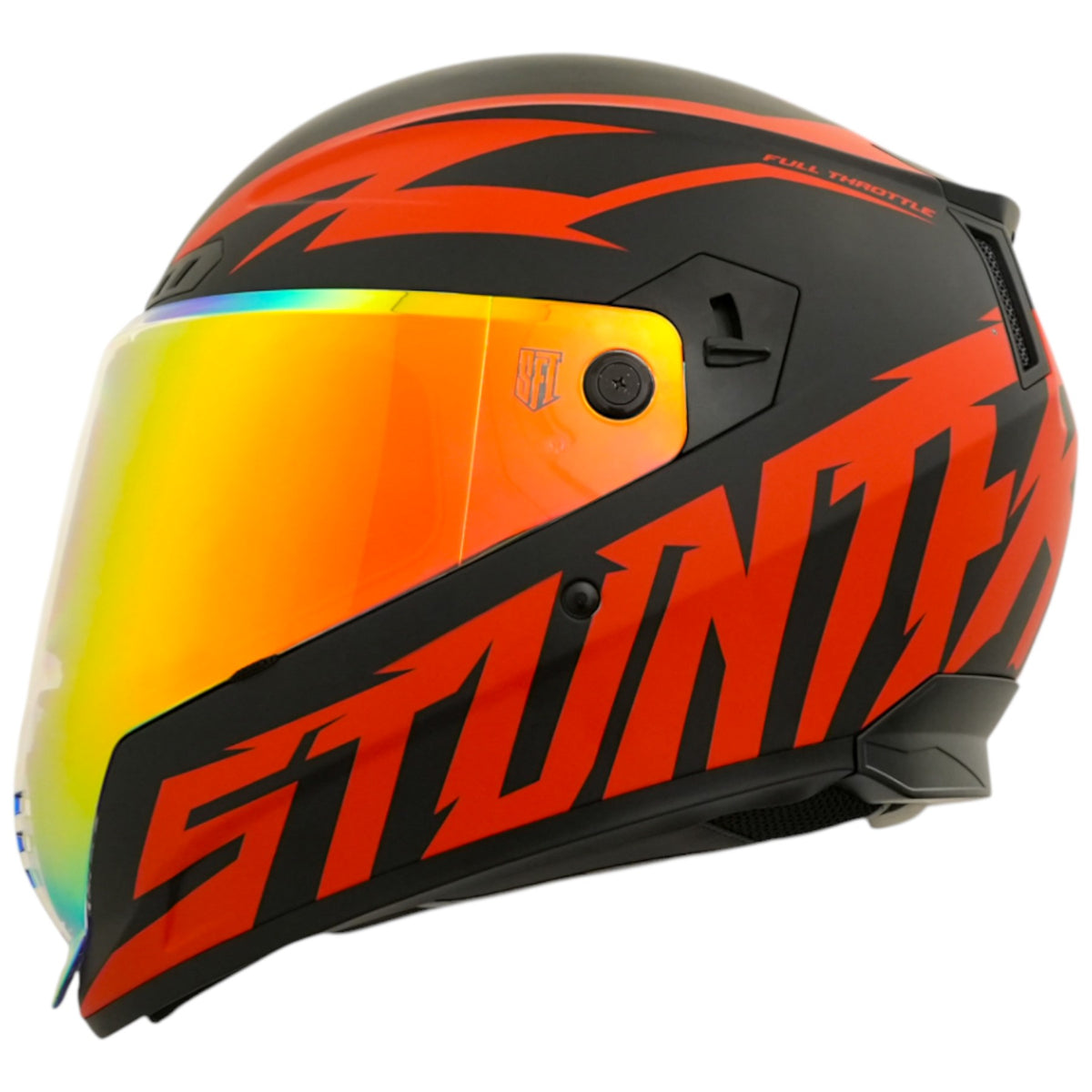 SFT FlatOut Red Full Face Helmet – STUNT FREAKS TEAM