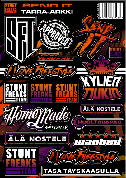 Send It Logo Sheet – STUNT FREAKS TEAM