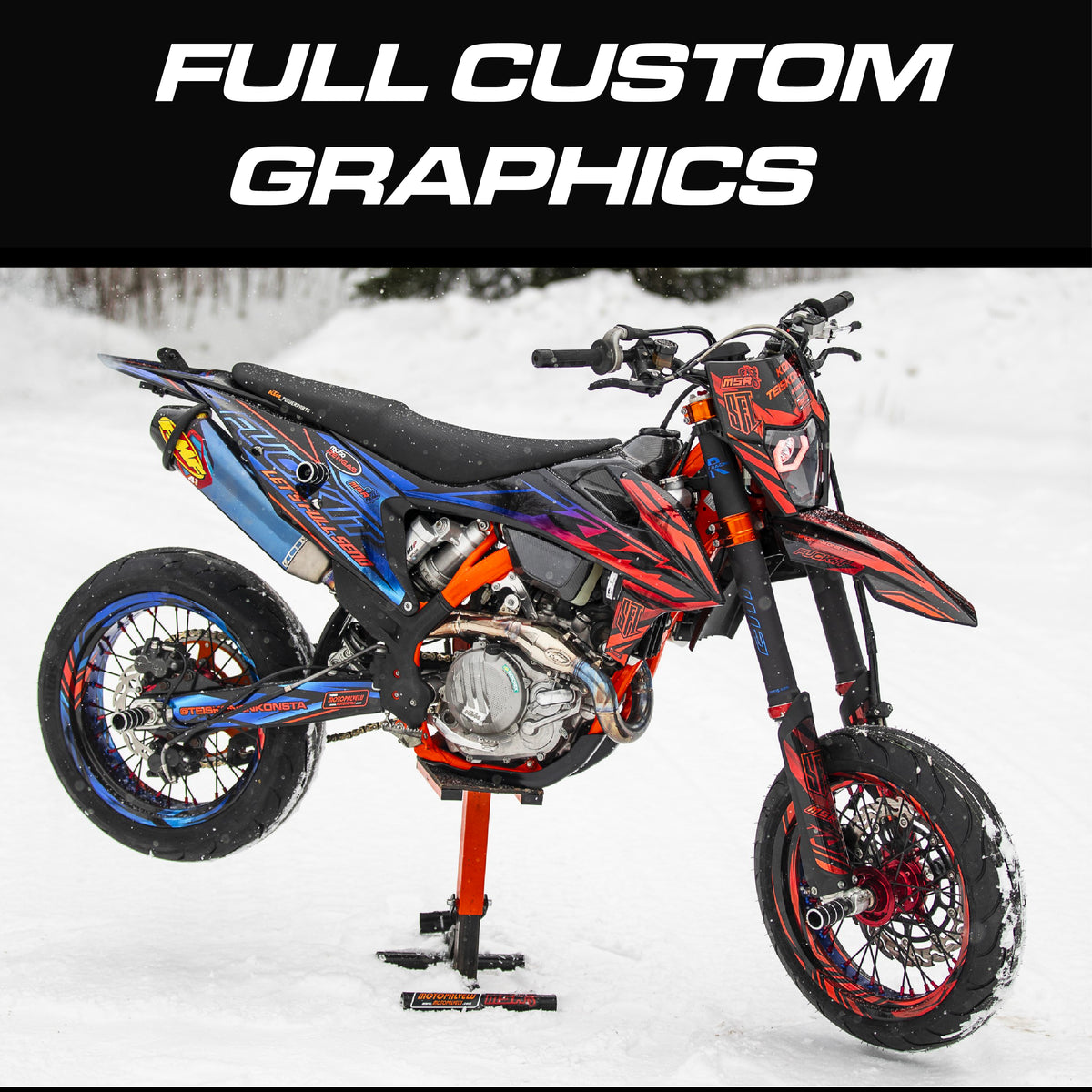 Full Custom Graphics Kit with Deposit Payment – STUNT FREAKS TEAM