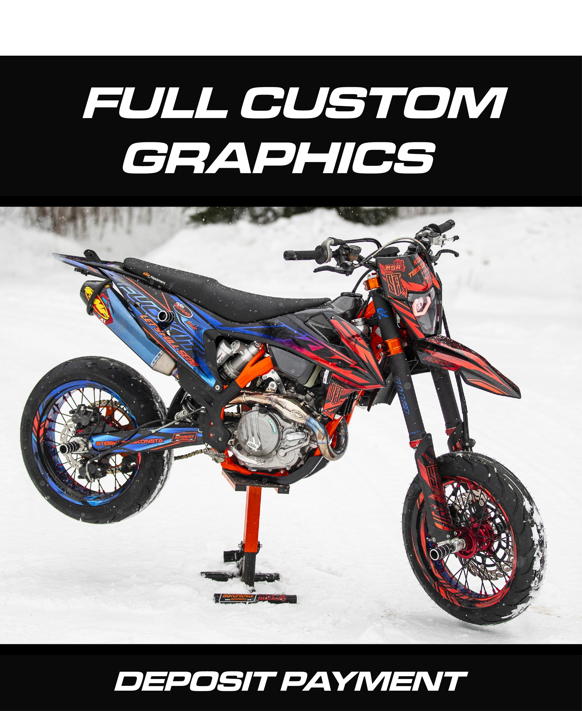 Full Custom Graphics Kit with Deposit Payment – STUNT FREAKS TEAM